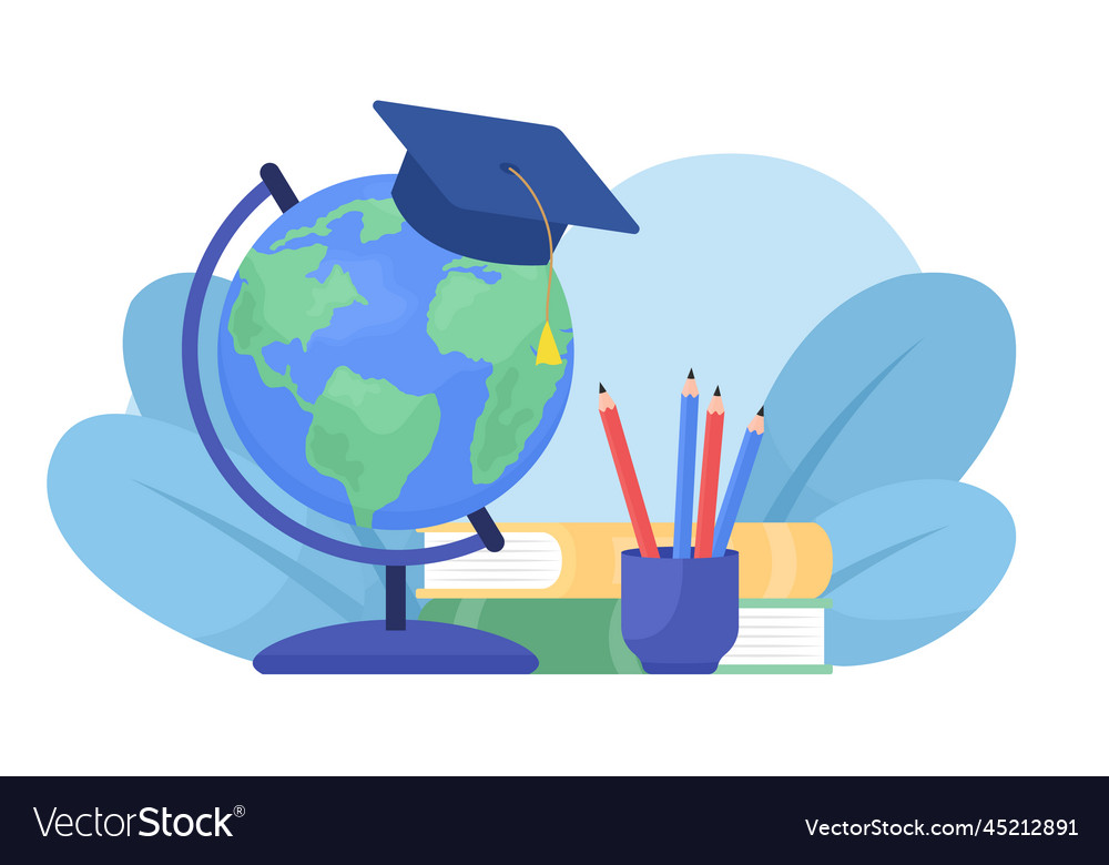 Educational elements semi flat color object Vector Image
