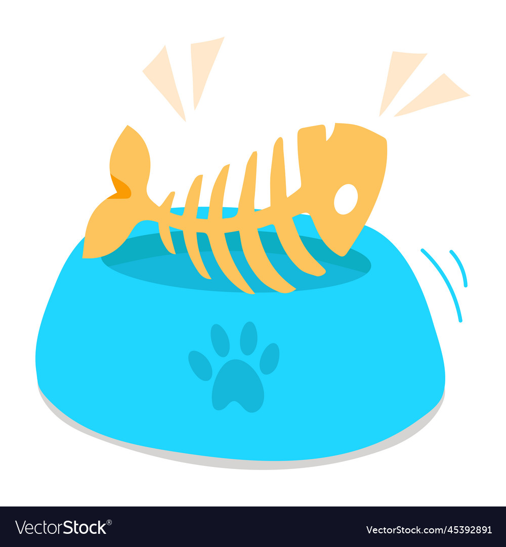 Fish bone Royalty Free Vector Image - VectorStock