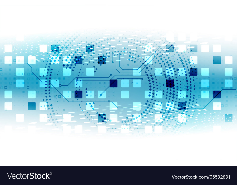 Hi-tech digital technology and engineering theme Vector Image