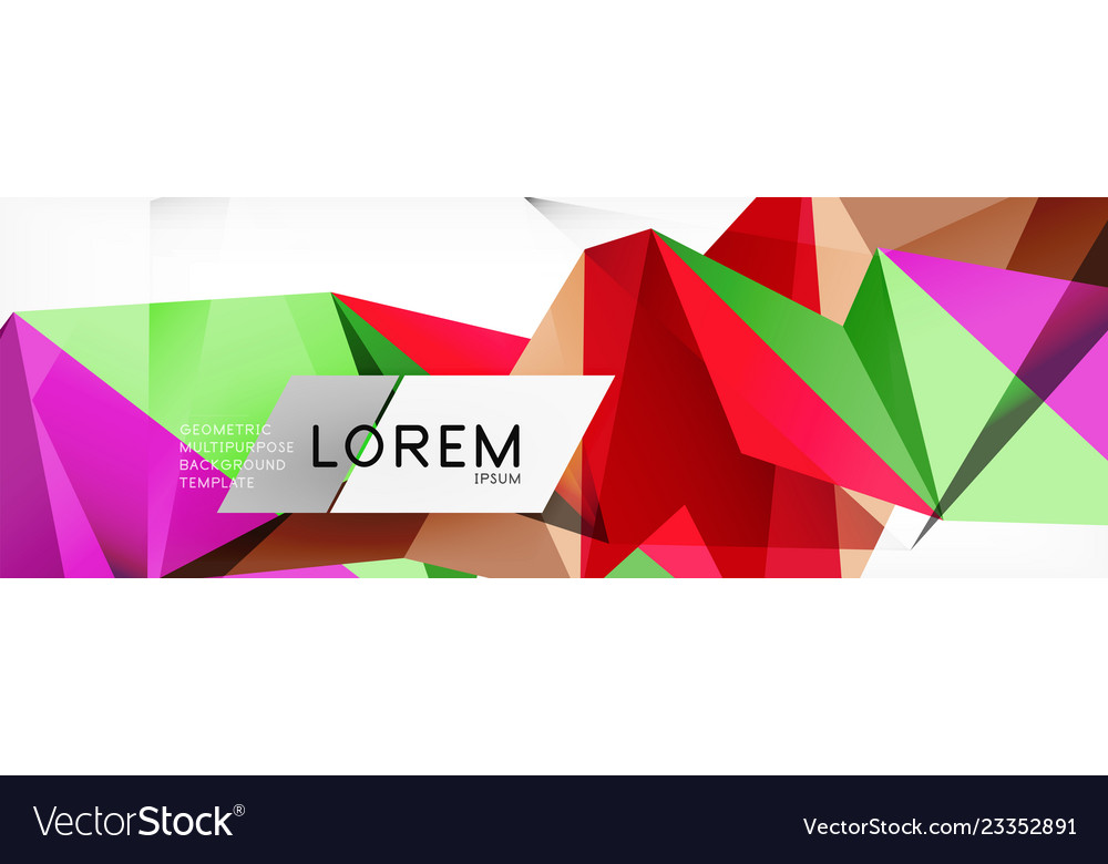 Science background abstract triangle pattern Vector Image