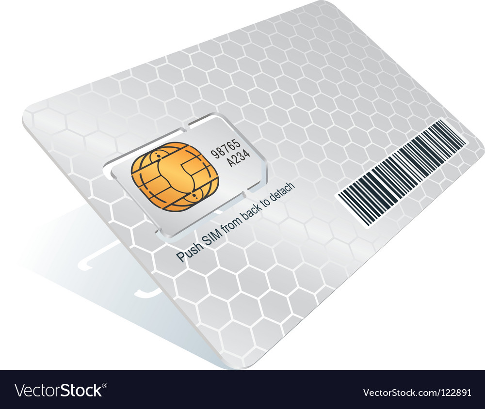 Sim card Royalty Free Vector Image - VectorStock