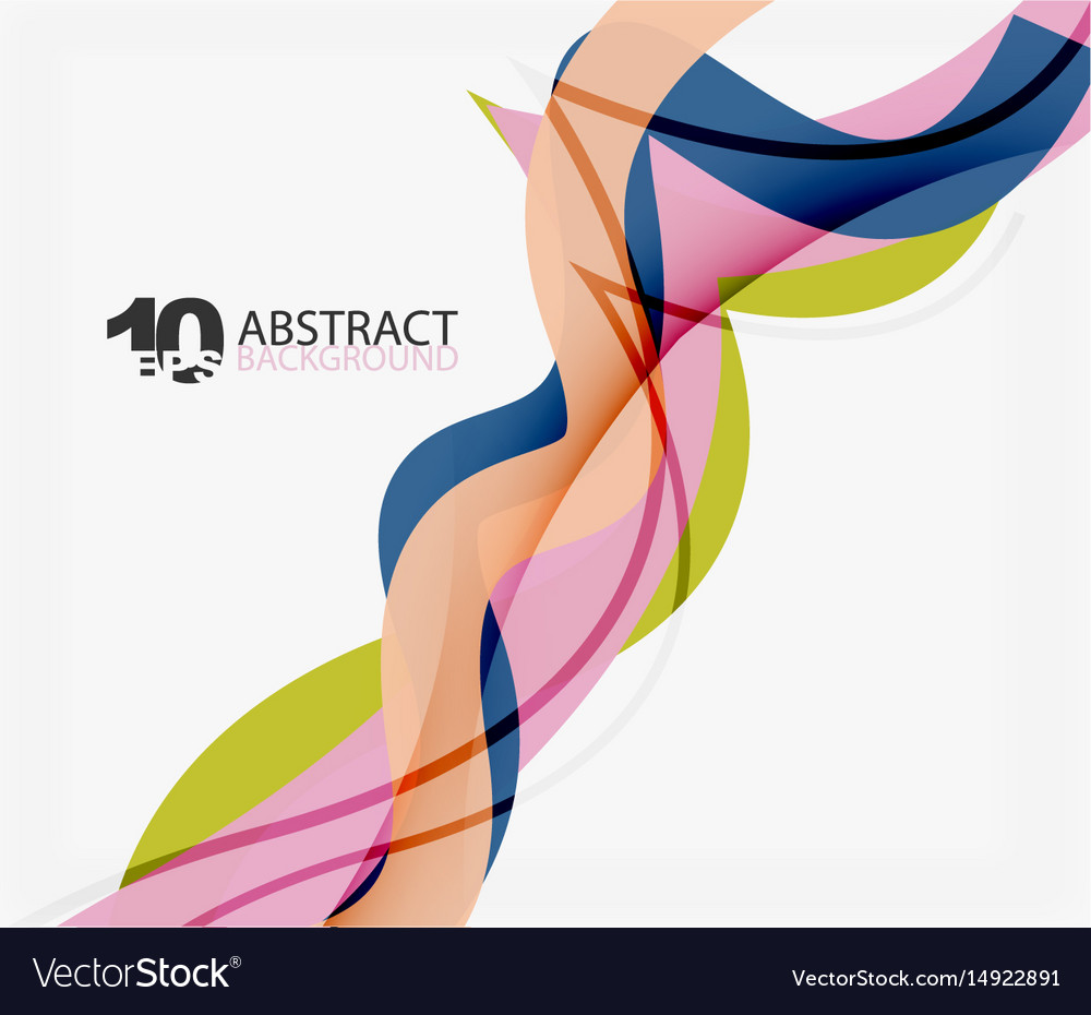 Wave lines abstract background Royalty Free Vector Image