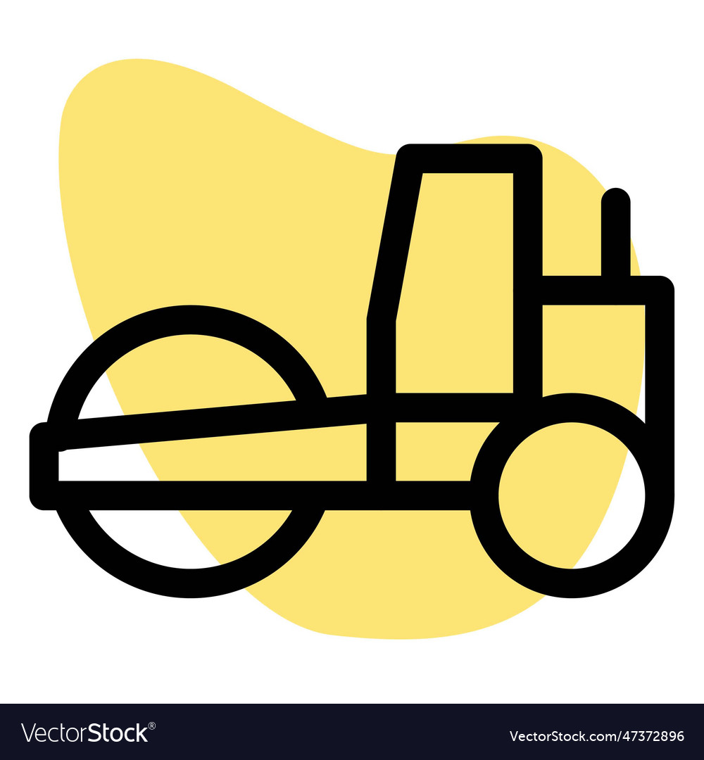 Compactor machine used for reduction Royalty Free Vector