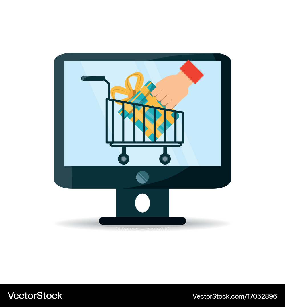 Ecommerce online discount to business strategy Vector Image