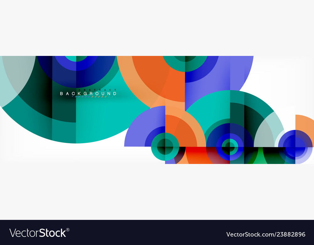 Geometric circle abstract background creative Vector Image
