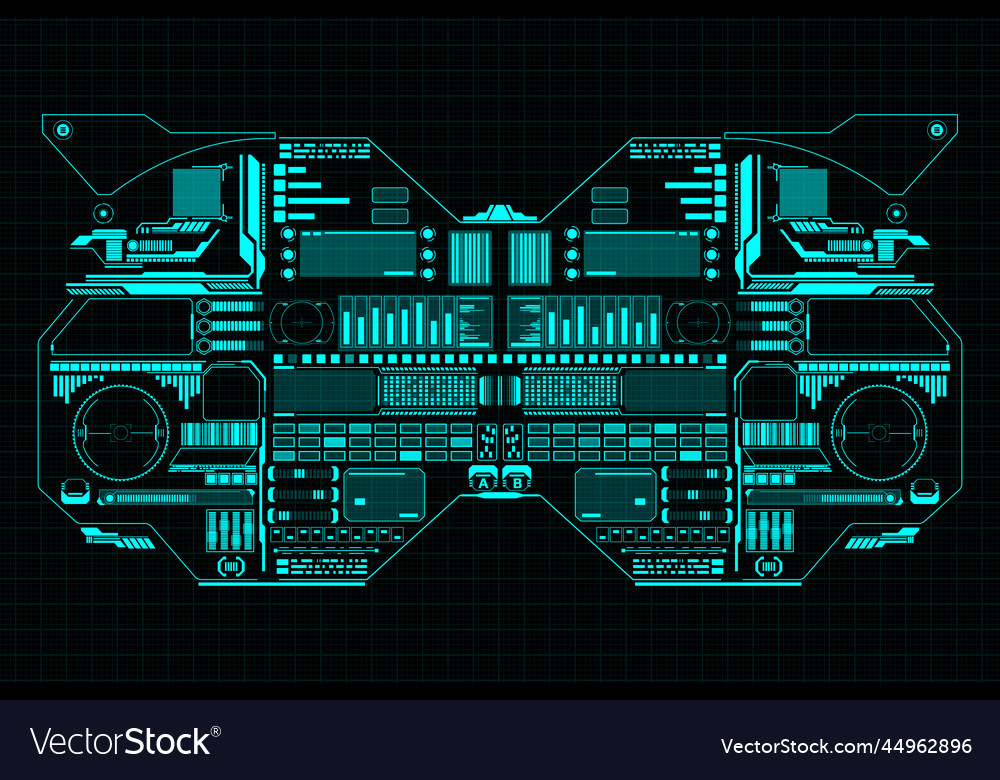 Hud futuristic technology interface elements panel