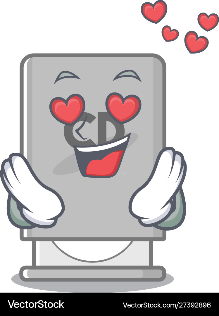 In love rom drive with cartoon shape Royalty Free Vector