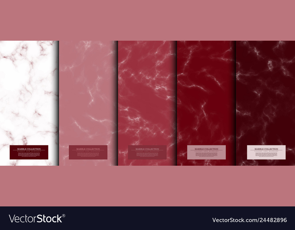 Marble collection abstract pattern texture Vector Image