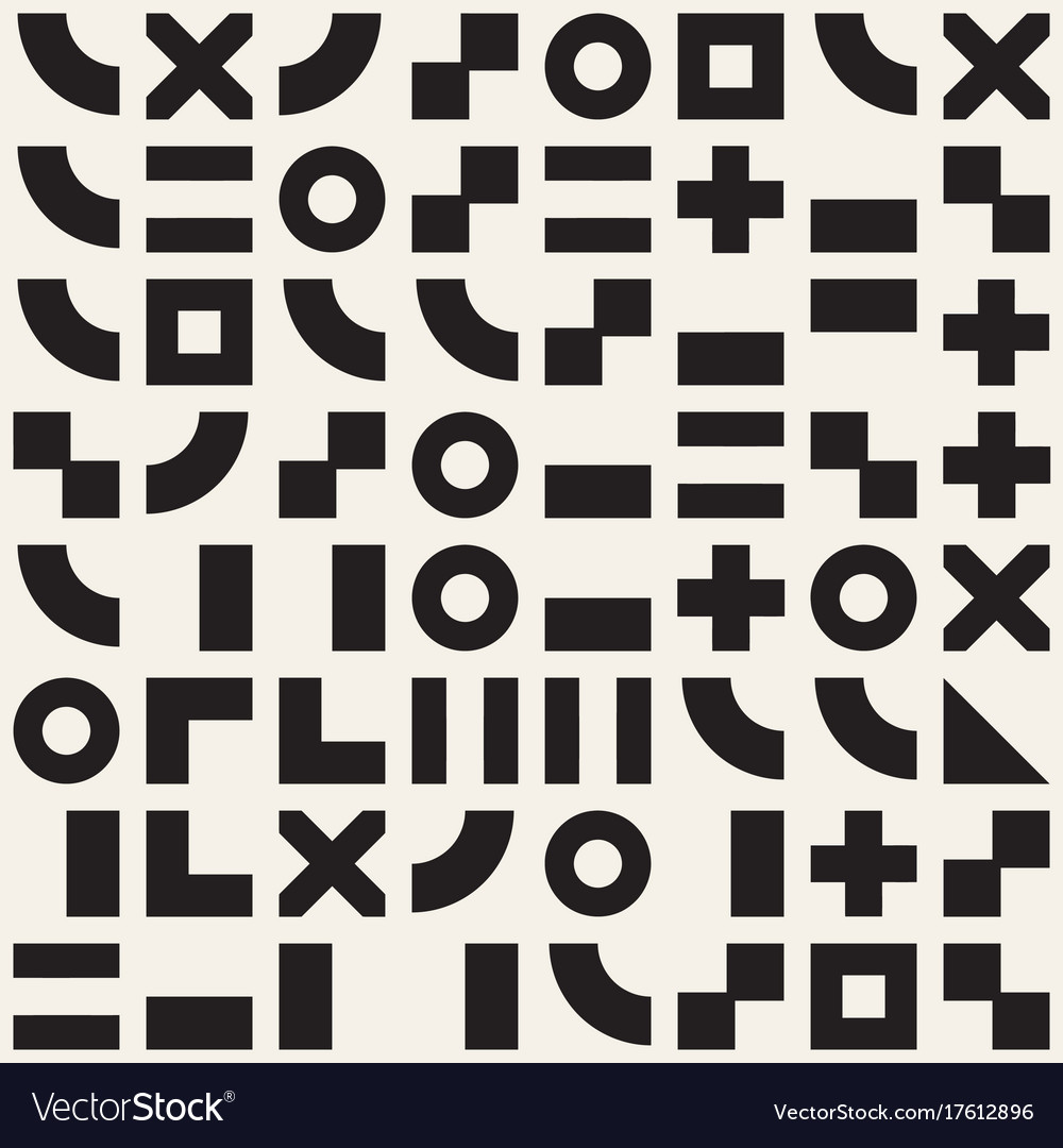 Random shapes seamless pattern modern Royalty Free Vector