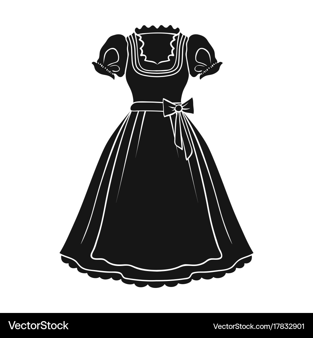 Costume single icon in black stylecostume Vector Image