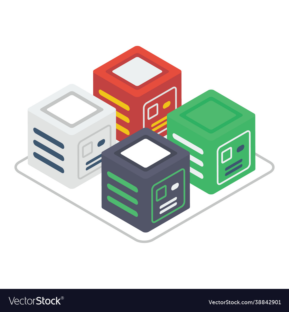 Data server room Royalty Free Vector Image - VectorStock