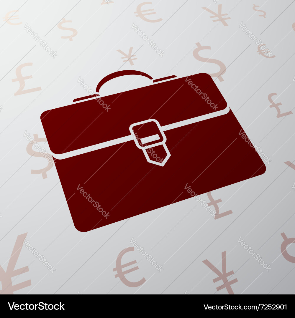 Logo briefcase stock Royalty Free Vector Image