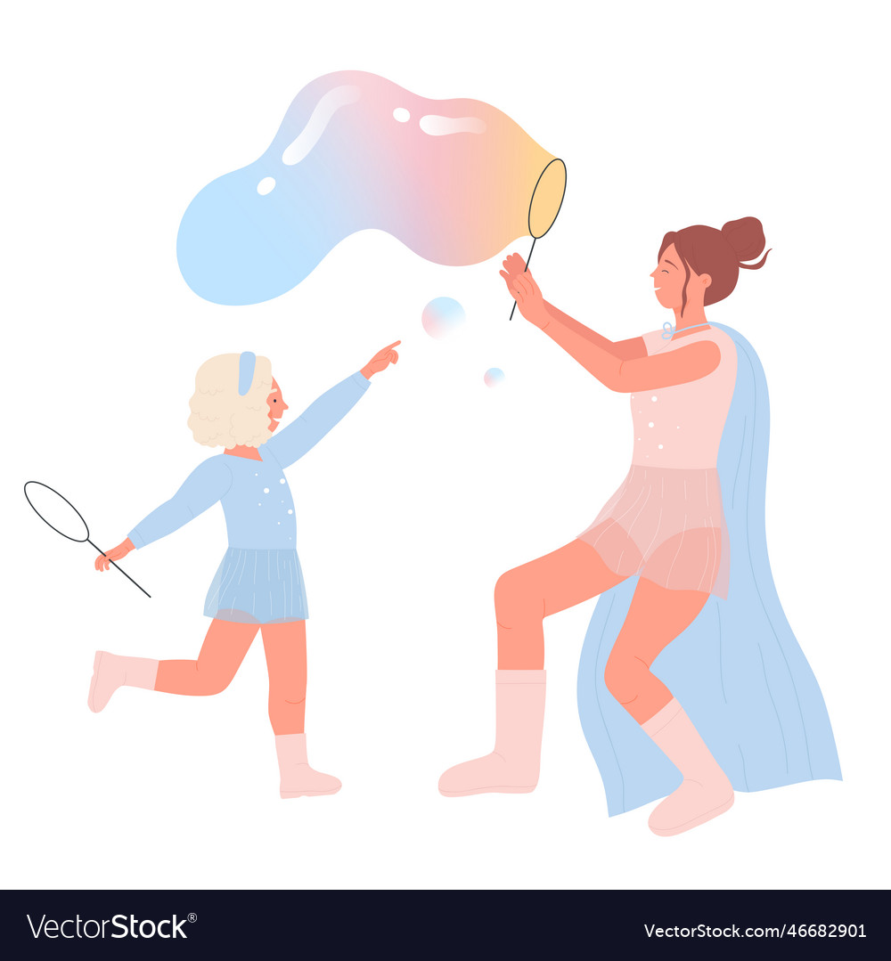 Man blow play with soap bubble Royalty Free Vector Image Man blow play with soap bubble Royalty Free Vector Image