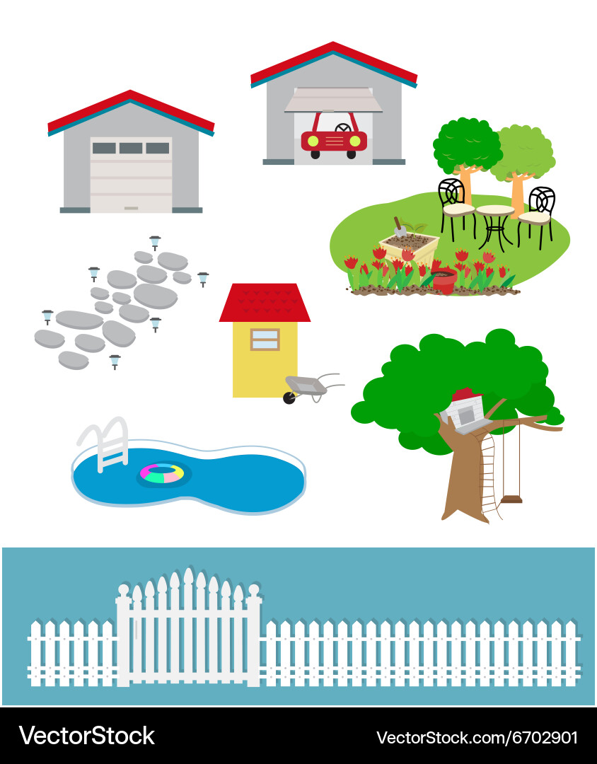 Outside of the house Royalty Free Vector Image