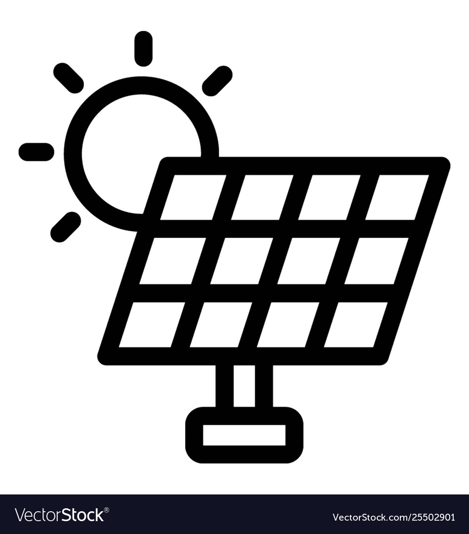 Solar panel Royalty Free Vector Image - VectorStock