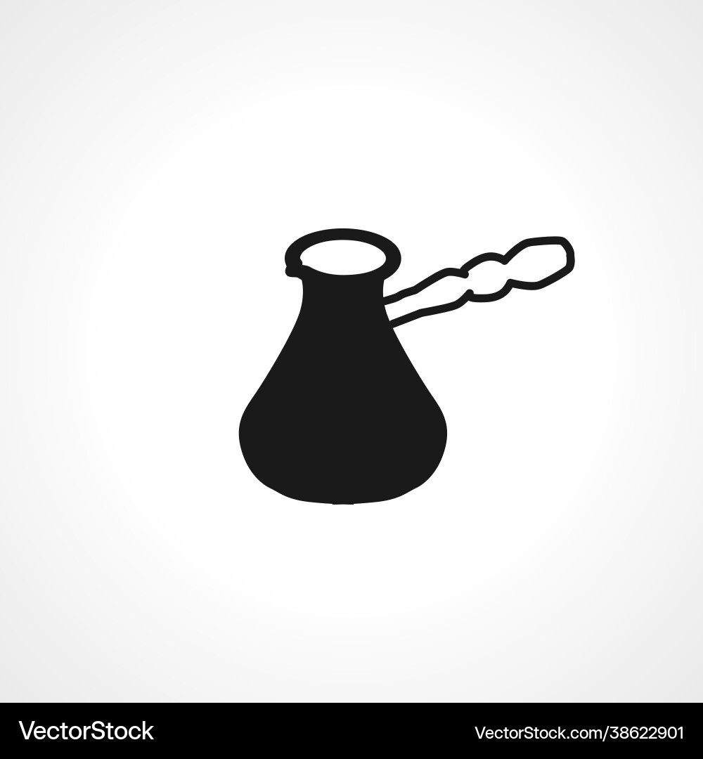 Turkish turka coffee icon turka coffee Royalty Free Vector
