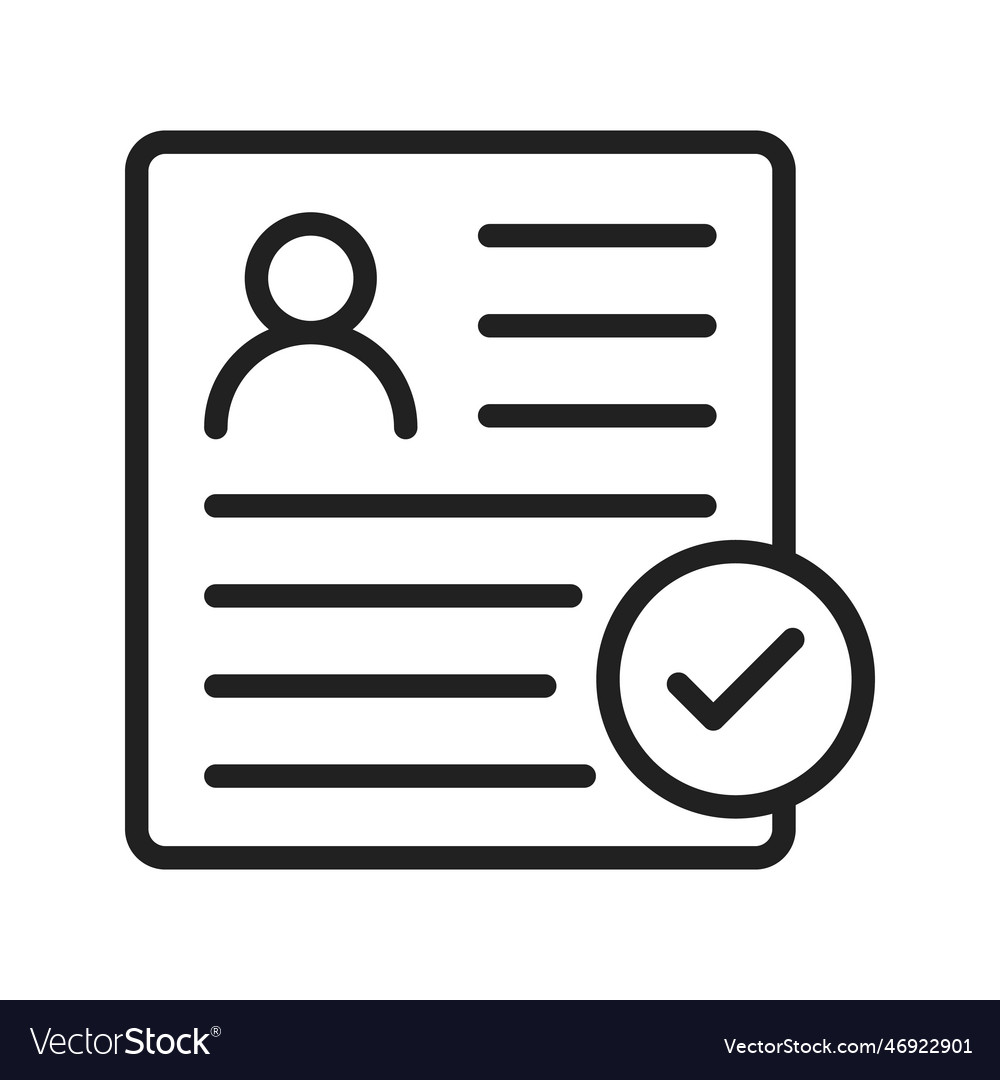 Valid user profile icon image suitable Royalty Free Vector