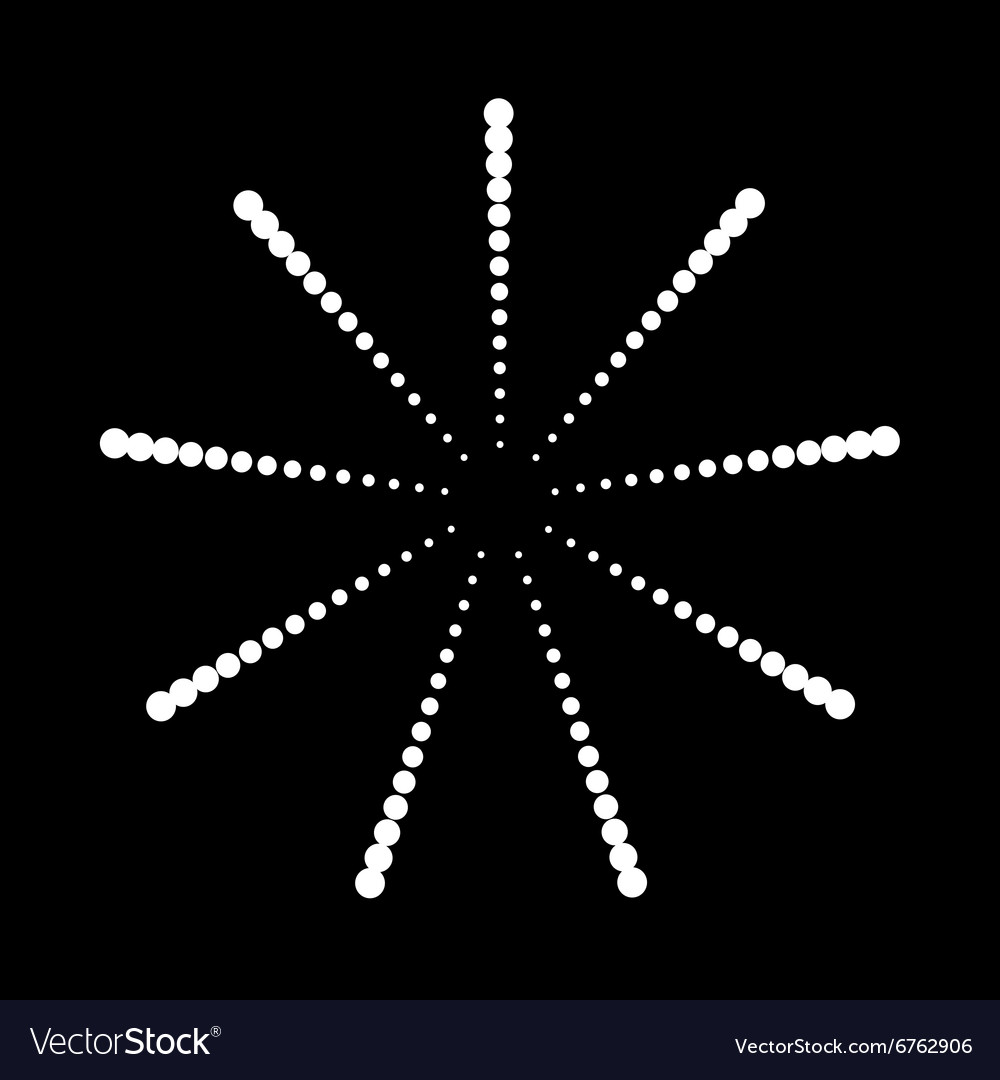 Abstract dotted shape design element Royalty Free Vector