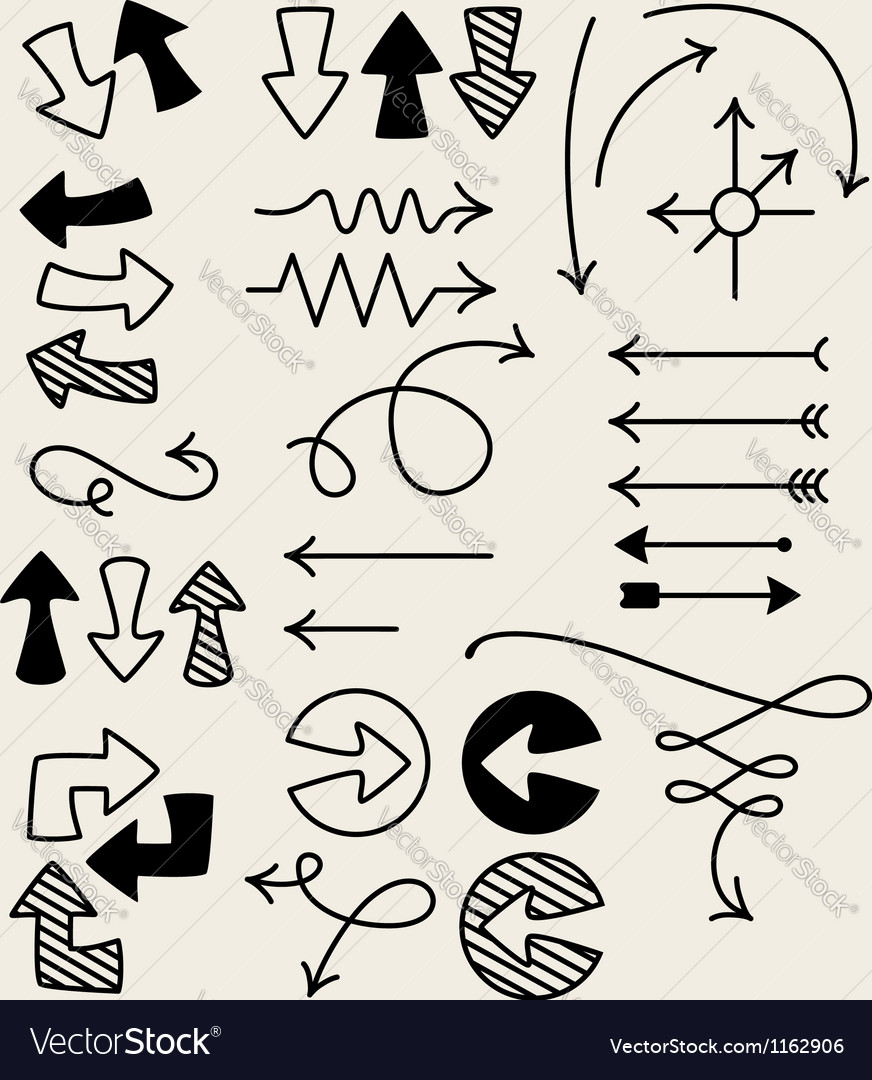 Design elements arrows Royalty Free Vector Image