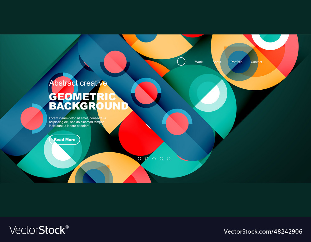 Simple circles and round elements pattern Vector Image