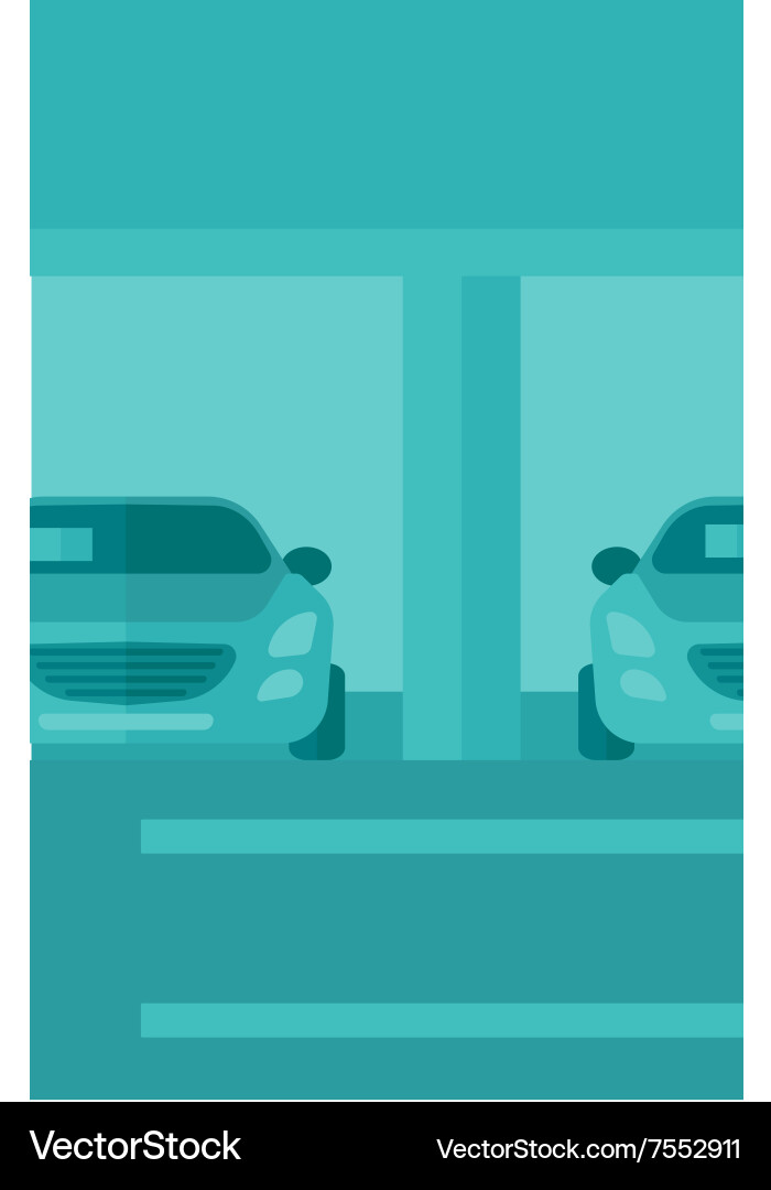 Background of car shop Royalty Free Vector Image
