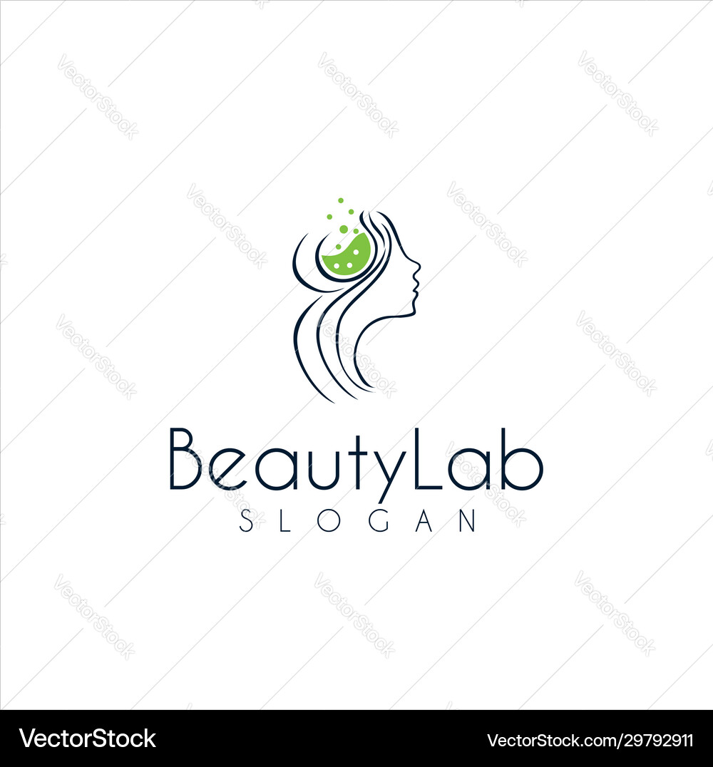 Beauty lab logo icon design stock Royalty Free Vector Image