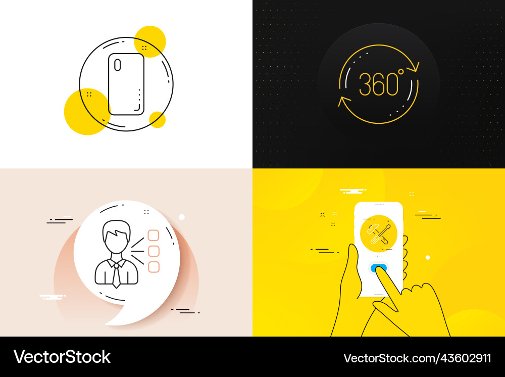 Minimal set of full rotation third party Vector Image