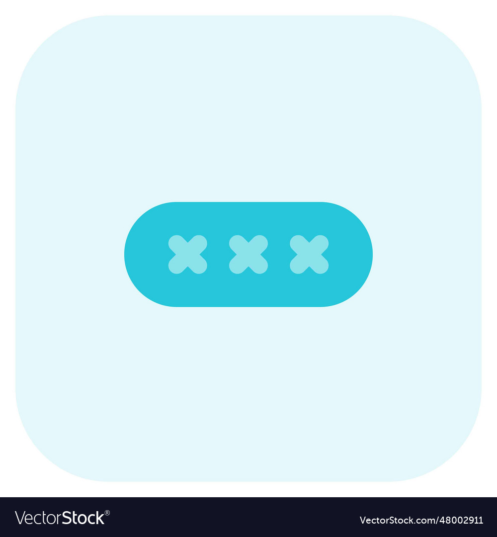 Numeric code used for initial security Royalty Free Vector