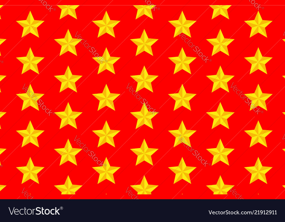 Yellow five-pointed star - pattern Royalty Free Vector Image