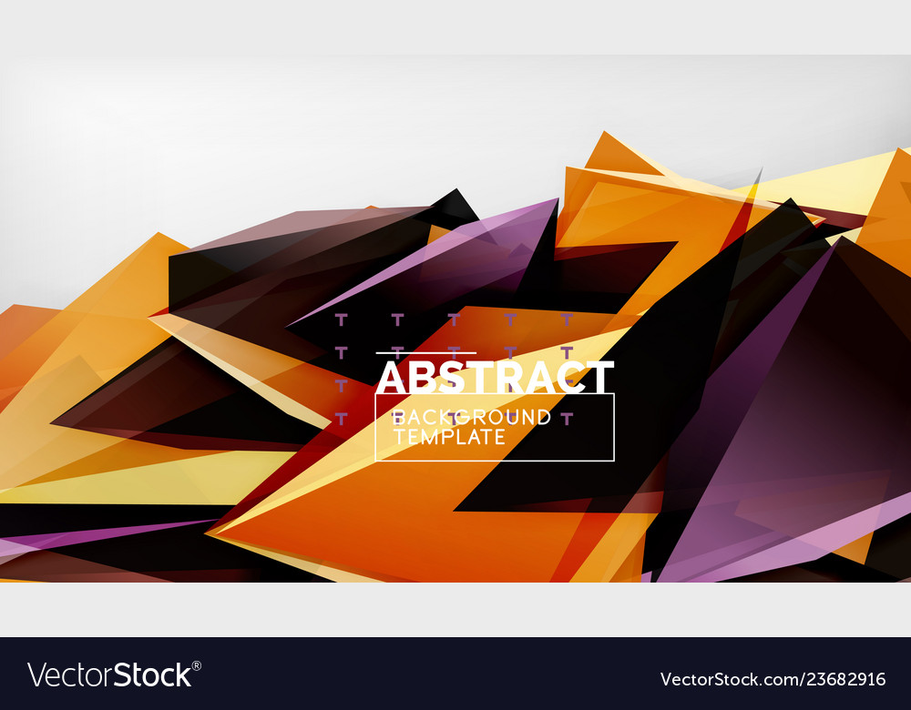 3d geometric triangular shapes abstract background