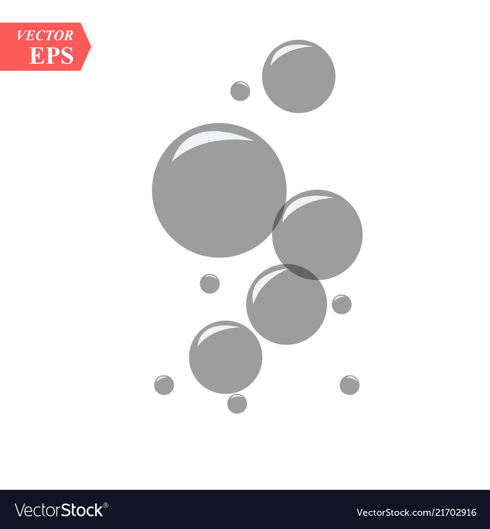 Bubble icon isolated on white background Vector Image