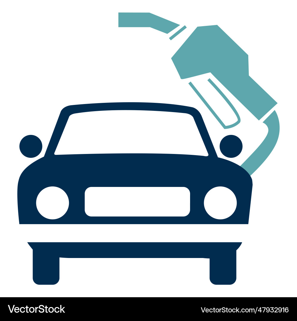 Car gas station service logo Royalty Free Vector Image