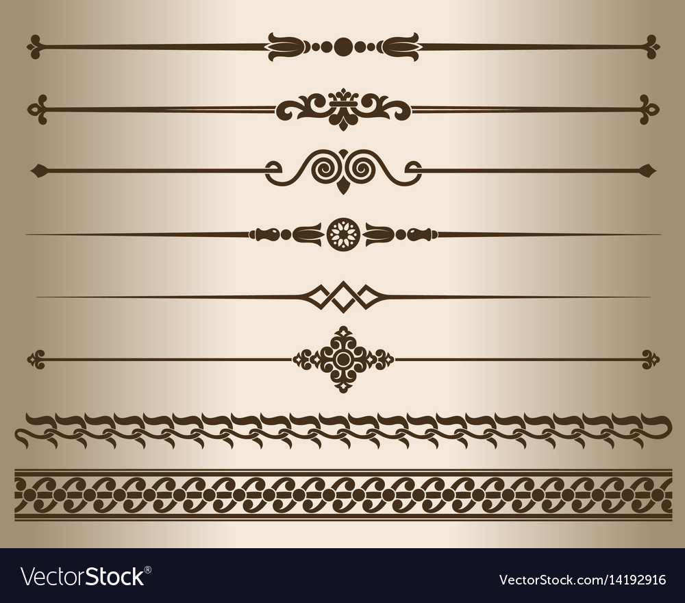Decorative elements Royalty Free Vector Image - VectorStock