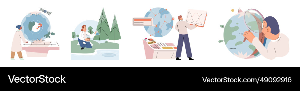 Earth care climate change necessitates collective Vector Image