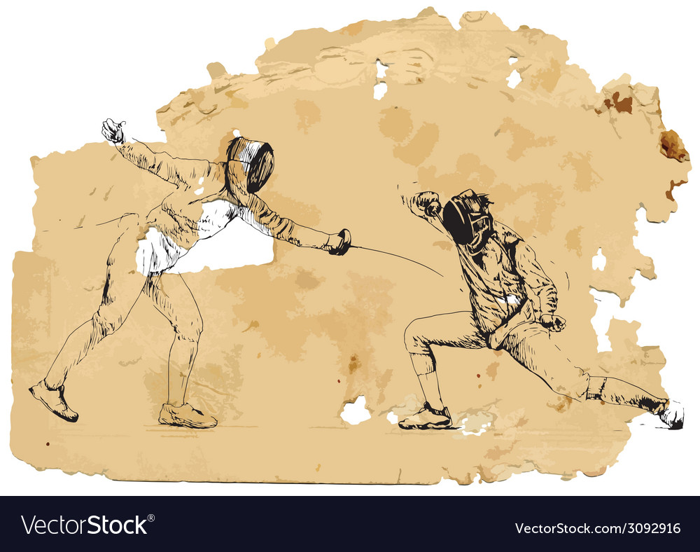 Fencing Royalty Free Vector Image - VectorStock