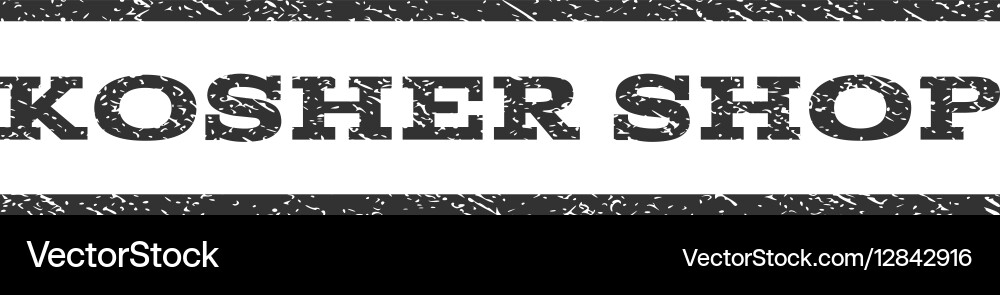 Kosher shop watermark stamp Royalty Free Vector Image