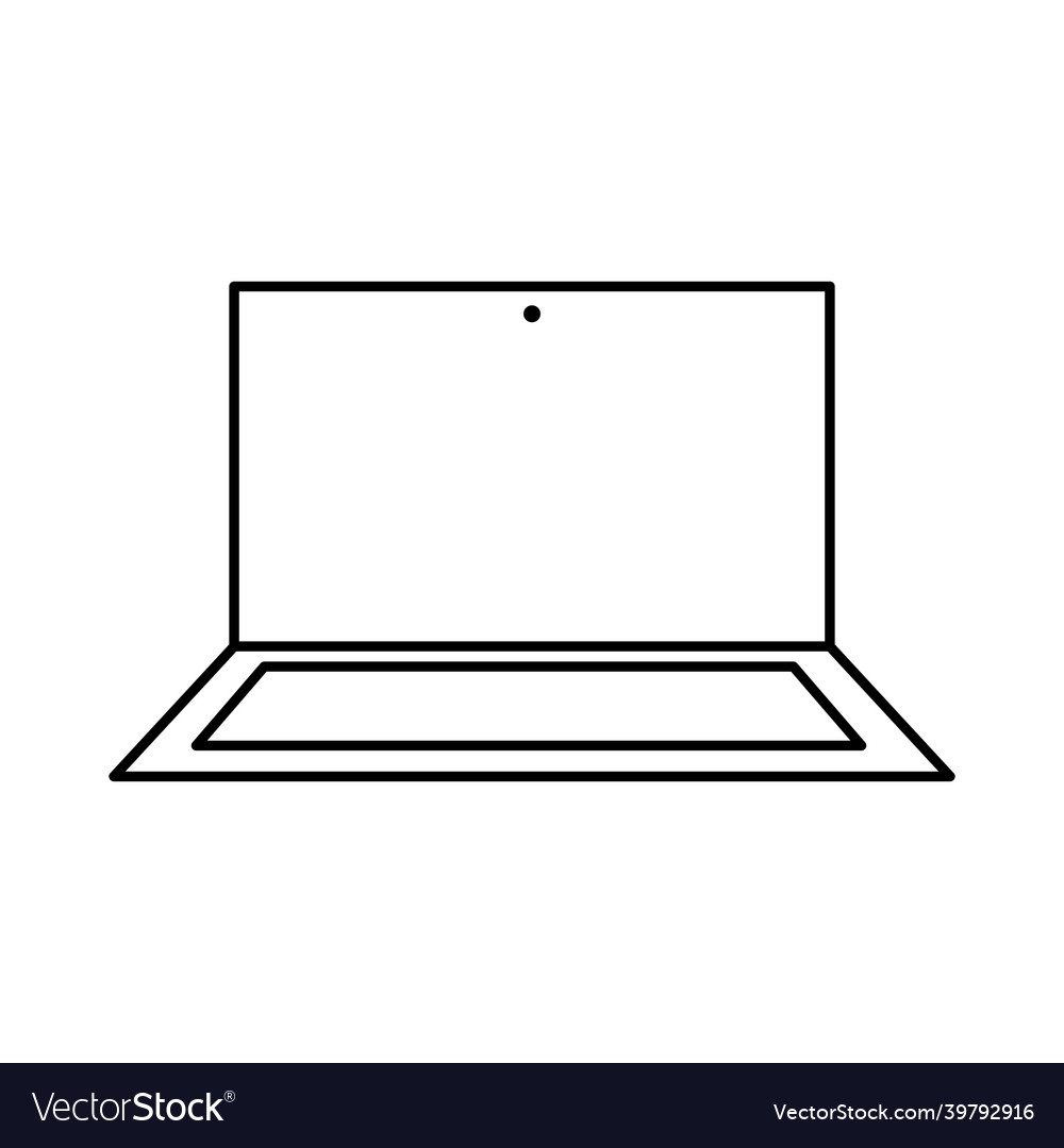 Laptop computer device Royalty Free Vector Image