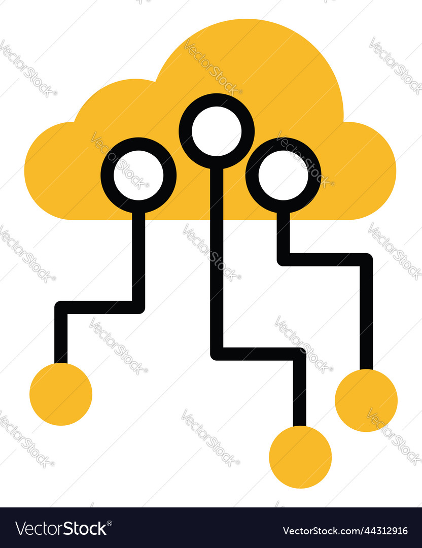 Network Optimization On A White Background Vector Image