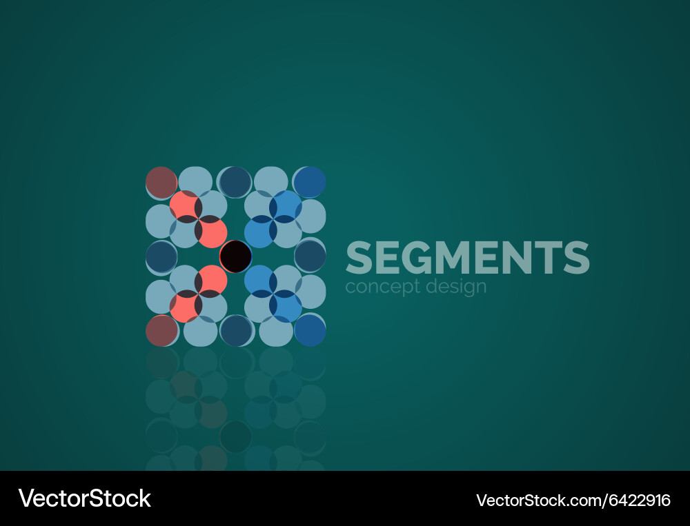 Outline minimal abstract geometric logo Royalty Free Vector