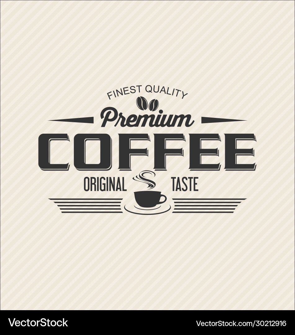 Retro vintage coffee design background 0001 Vector Image
