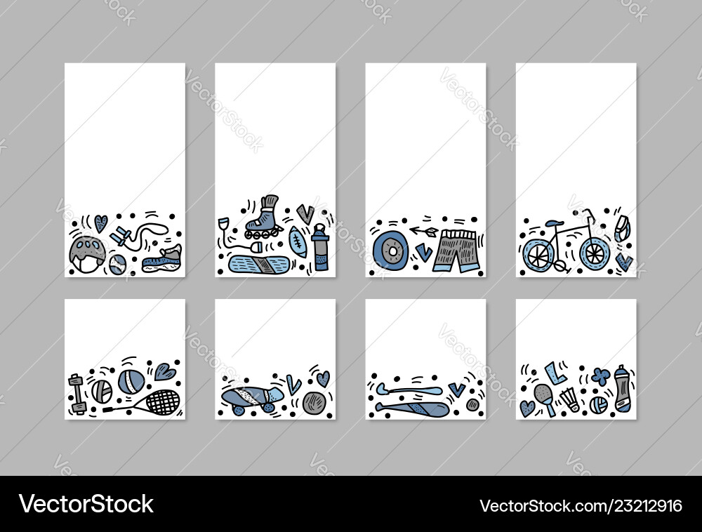 Sport activities symbols Royalty Free Vector Image
