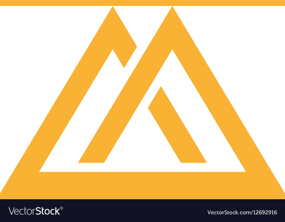 Triangle logo Royalty Free Vector Image - VectorStock