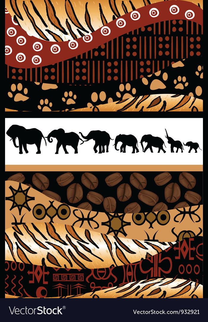 African background Royalty Free Vector Image - VectorStock