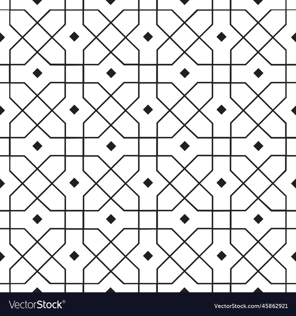 Arabesque line arab seamless pattern mosaic Vector Image