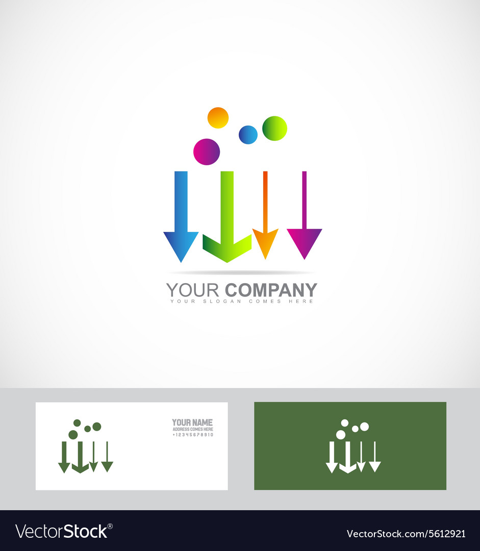 Arrow different logo Royalty Free Vector Image