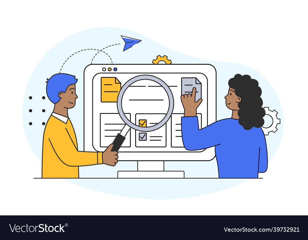 Choice files concept Royalty Free Vector Image