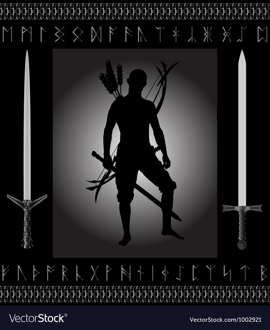 Fantasy hunter Royalty Free Vector Image - VectorStock