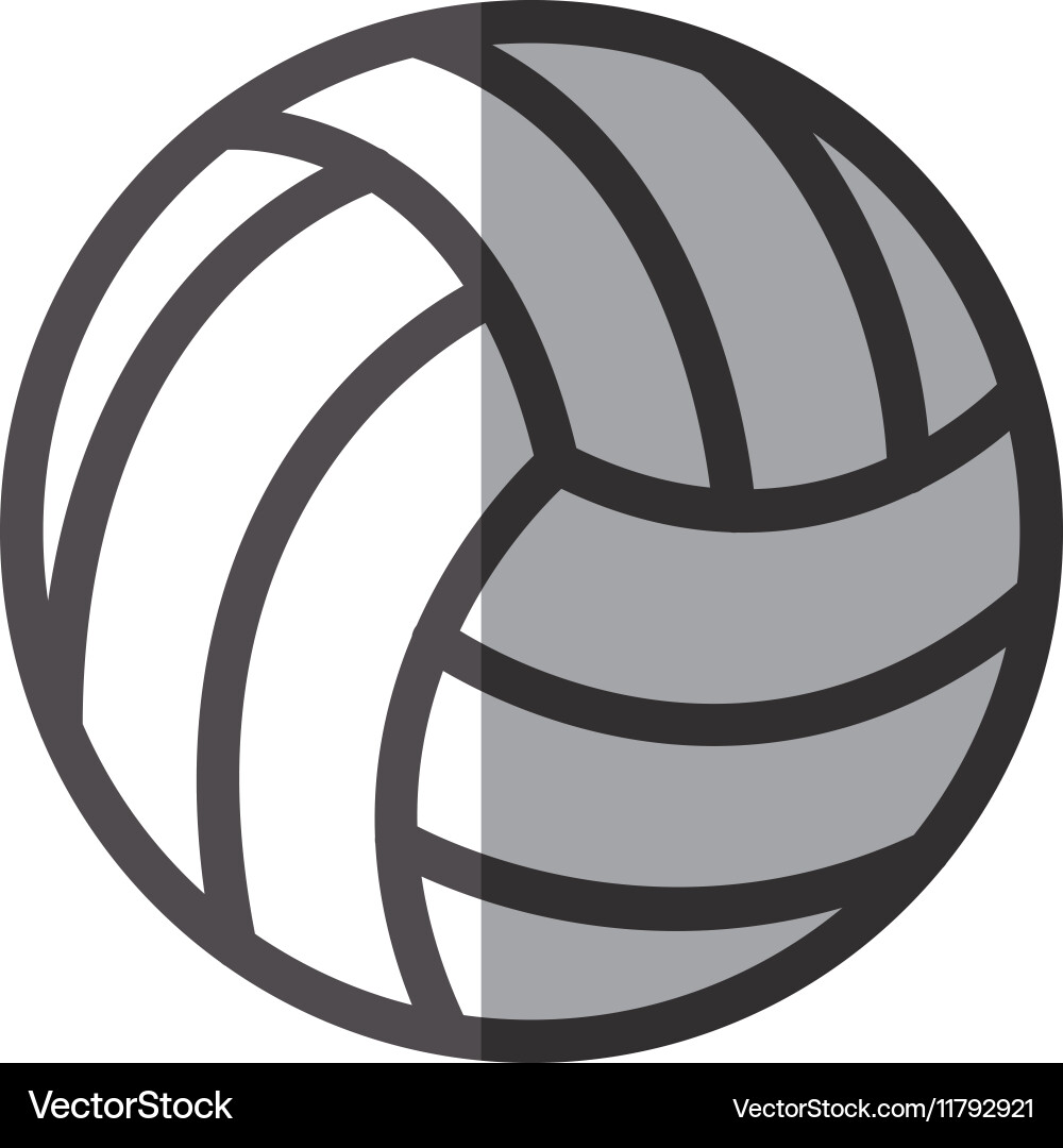 Isolated ball of volleyball design Royalty Free Vector Image