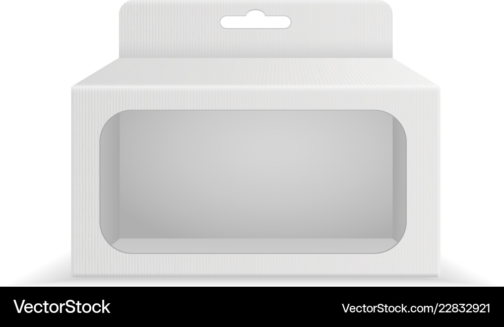 Paper box cardboard container Royalty Free Vector Image