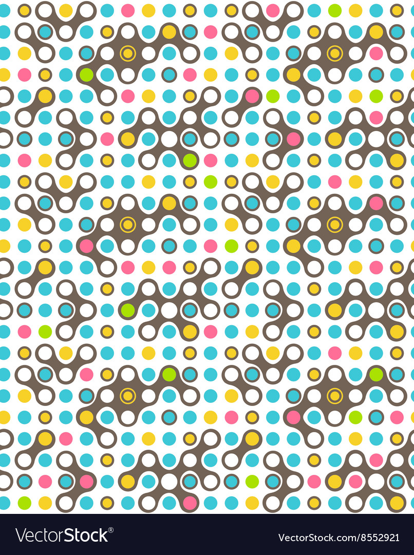 Seamless futuristic abstract pattern isolated Vector Image